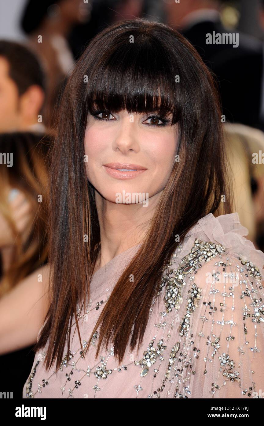 Sandra Bullock arriving for the 68th Annual Golden Globe Awards ...