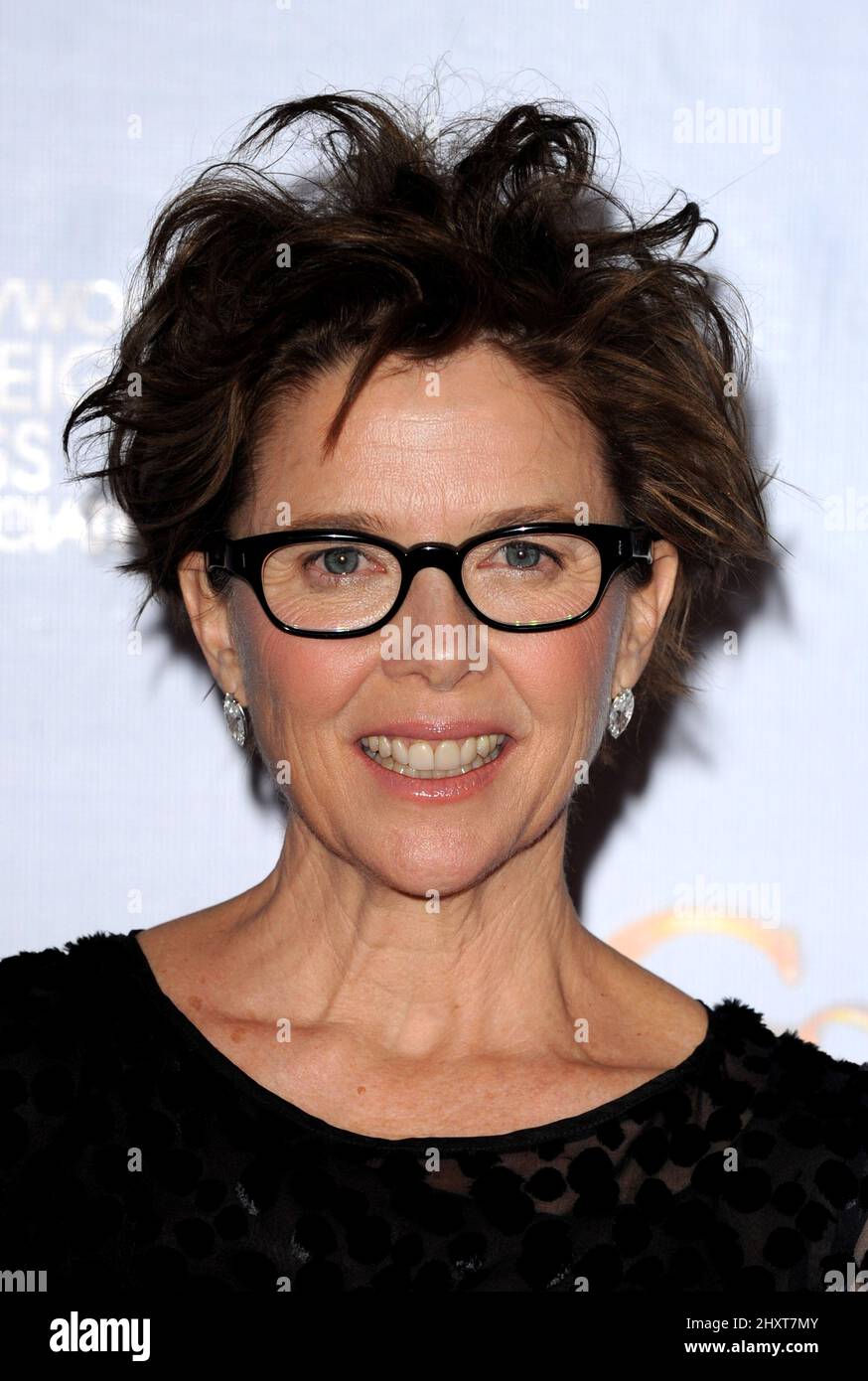 Annette Bening in the press room of the 68th Golden Globe Awards ...