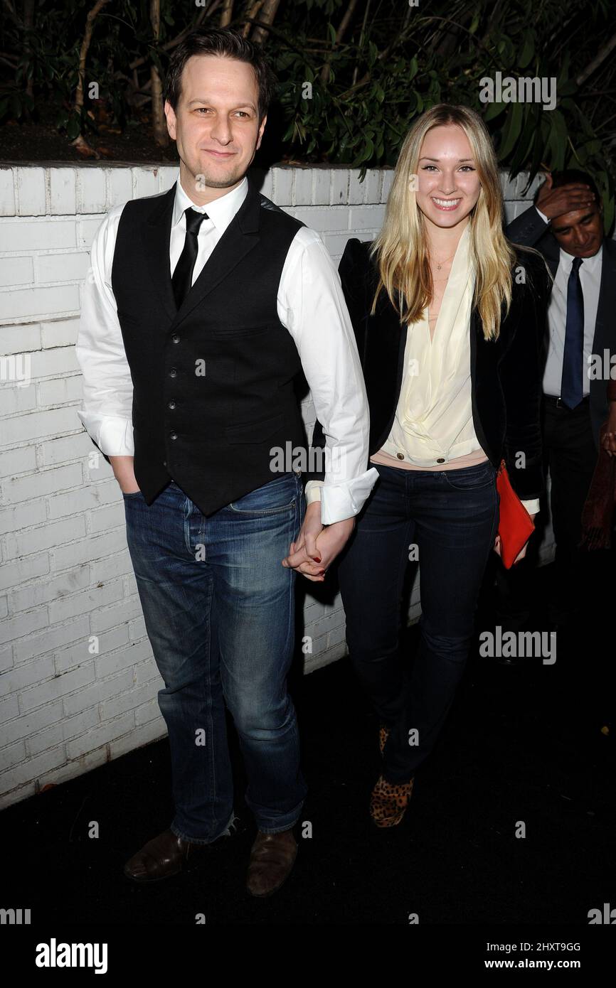 Josh Charles and Sophie Flack arriving at EW's 2011 Pre Screen Actors ...
