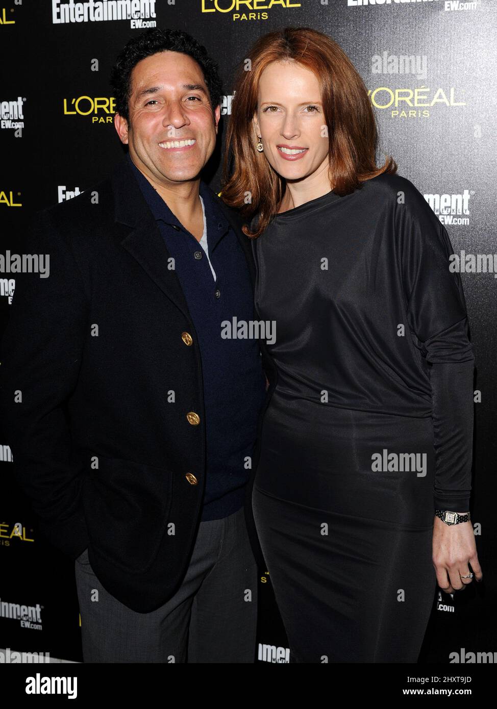 Oscar Nunez and Ursula Whittaker arriving at EW's 2011 Pre Screen ...
