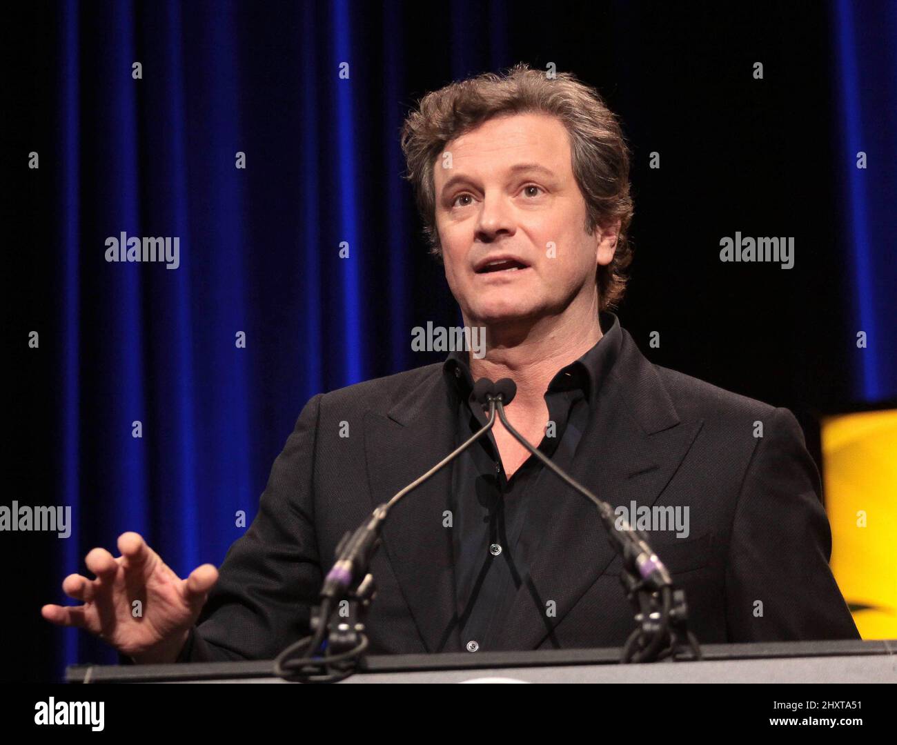 Colin Firth at an event where Geoffrey Rush was honored with the ...