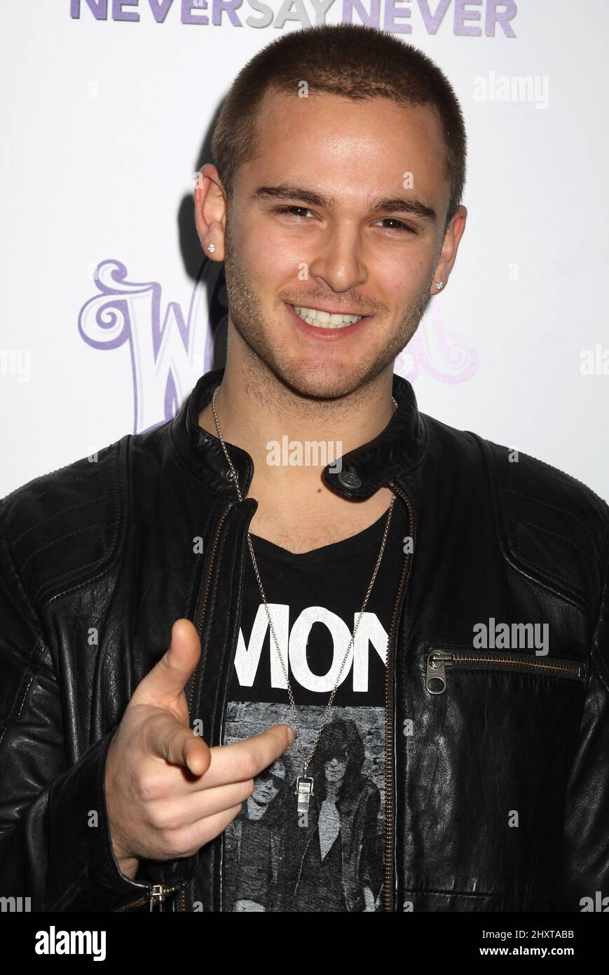 Jarrett Evans at the New York screening of "Justin Bieber: Never Say ...