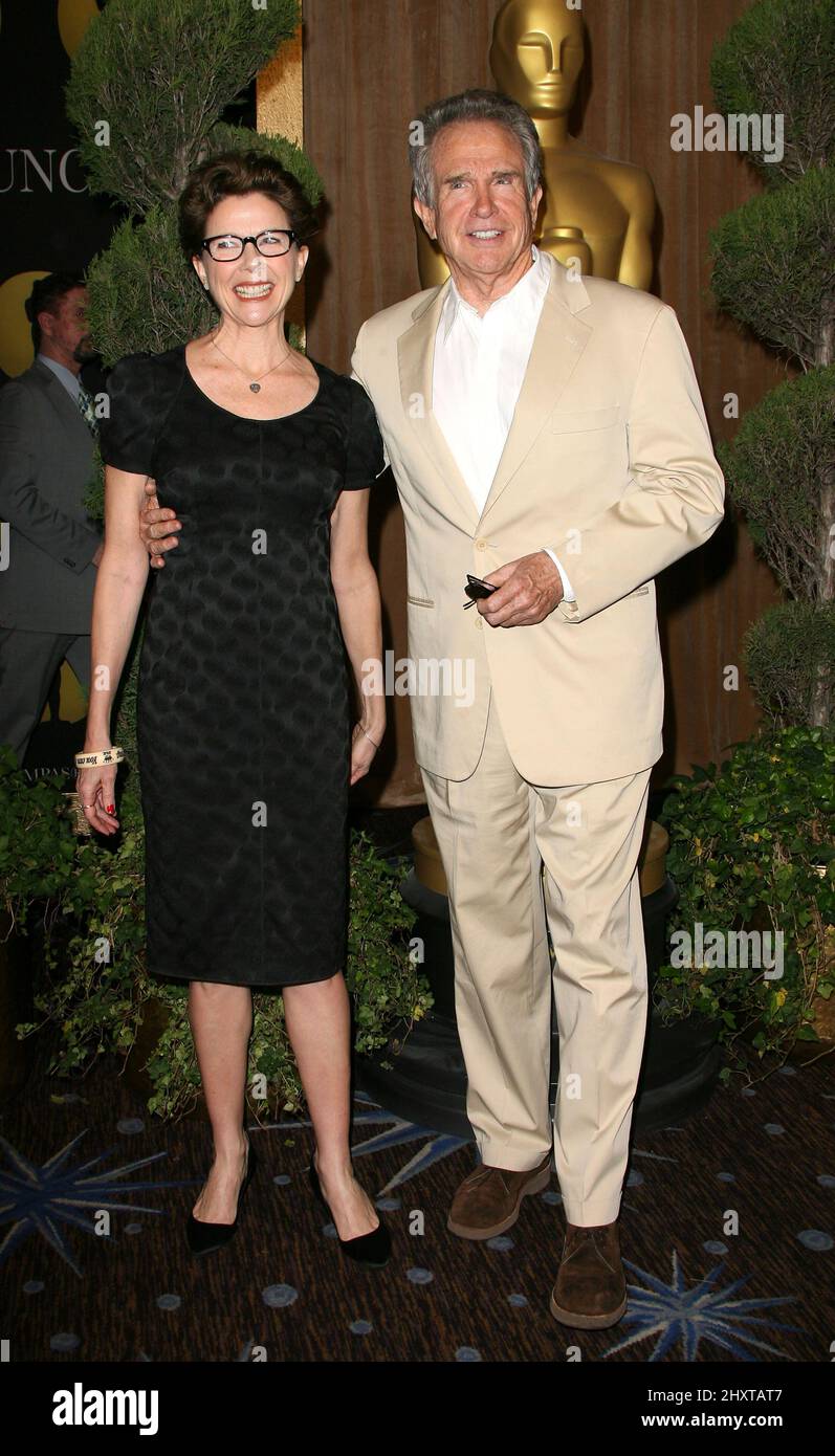 Annette Bening and Warren Beatty during the 83rd Academy Awards ...