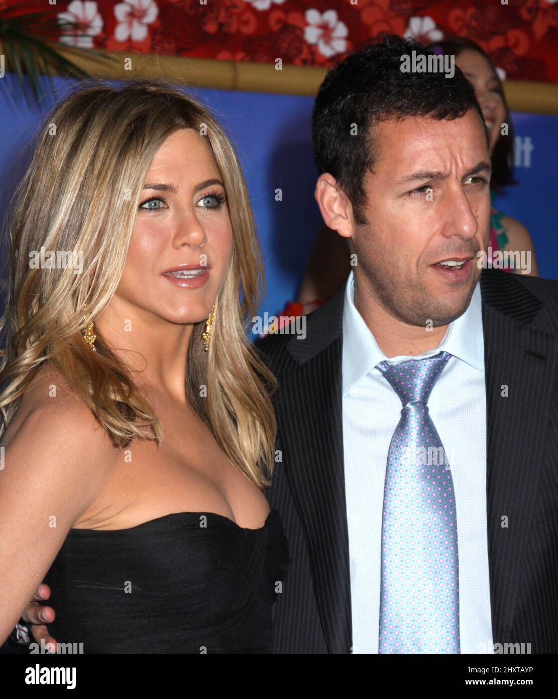 Adam Sandler and Jennifer Aniston during the "Just Go With It" premiere ...