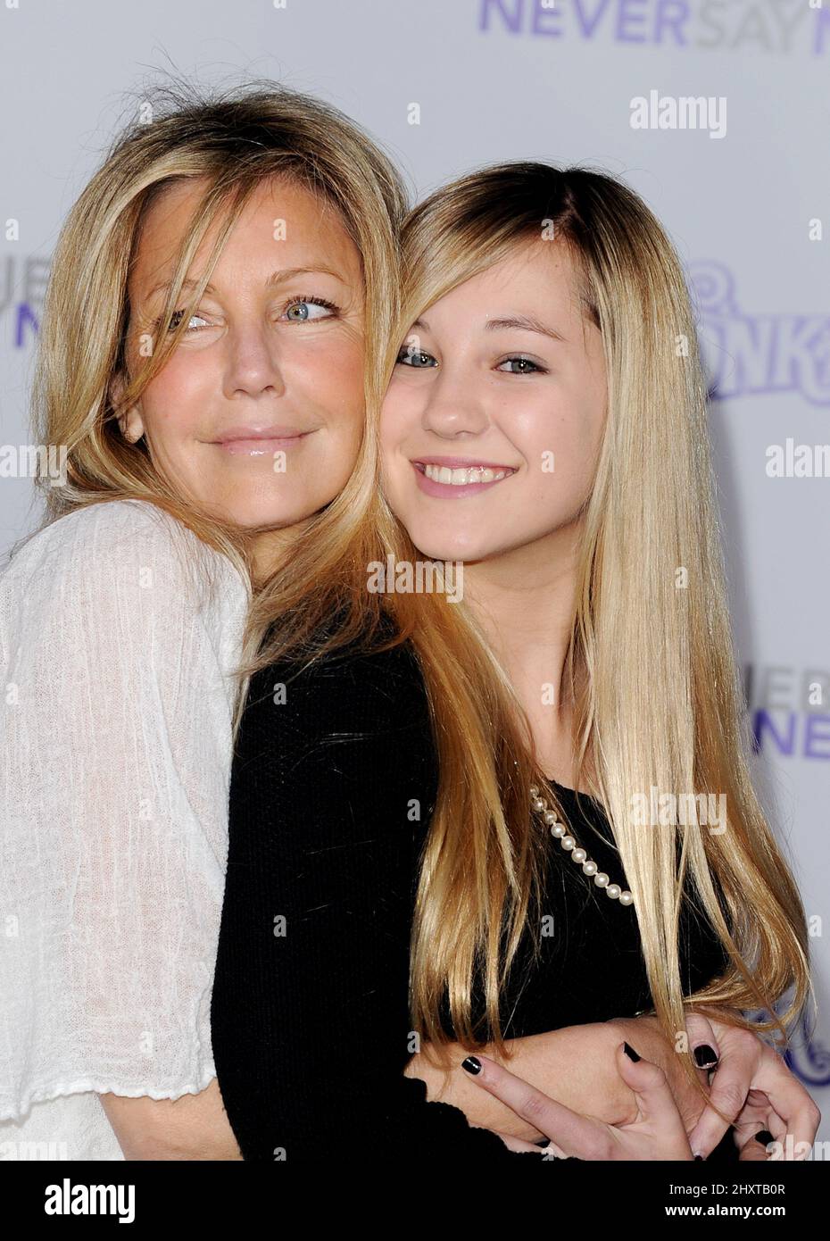 Heather Locklear and Ava Sambora during "Justin Bieber - Never Say ...