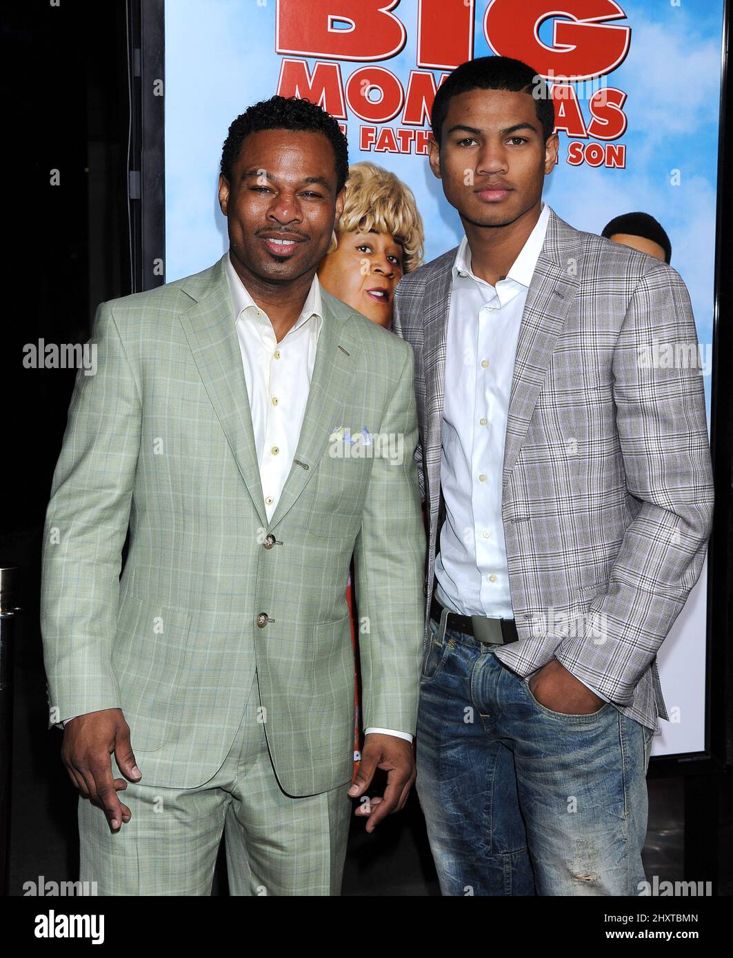 Sugar Shane Mosley and son Shane Mosley during "Big Mommas: Like Father ...
