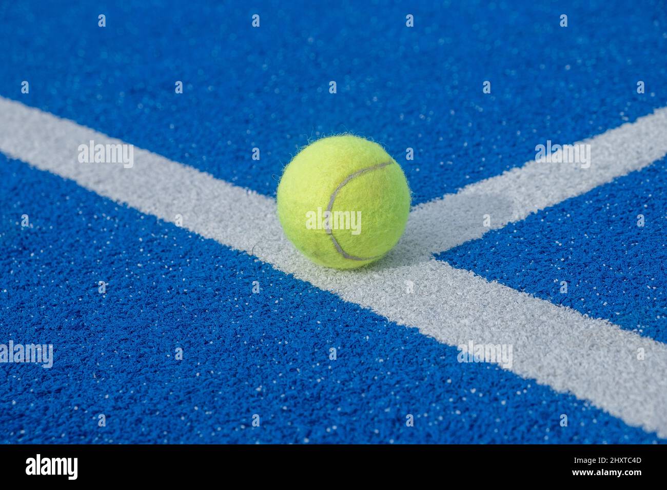 Padel ball on padel court Stock Photo - Alamy