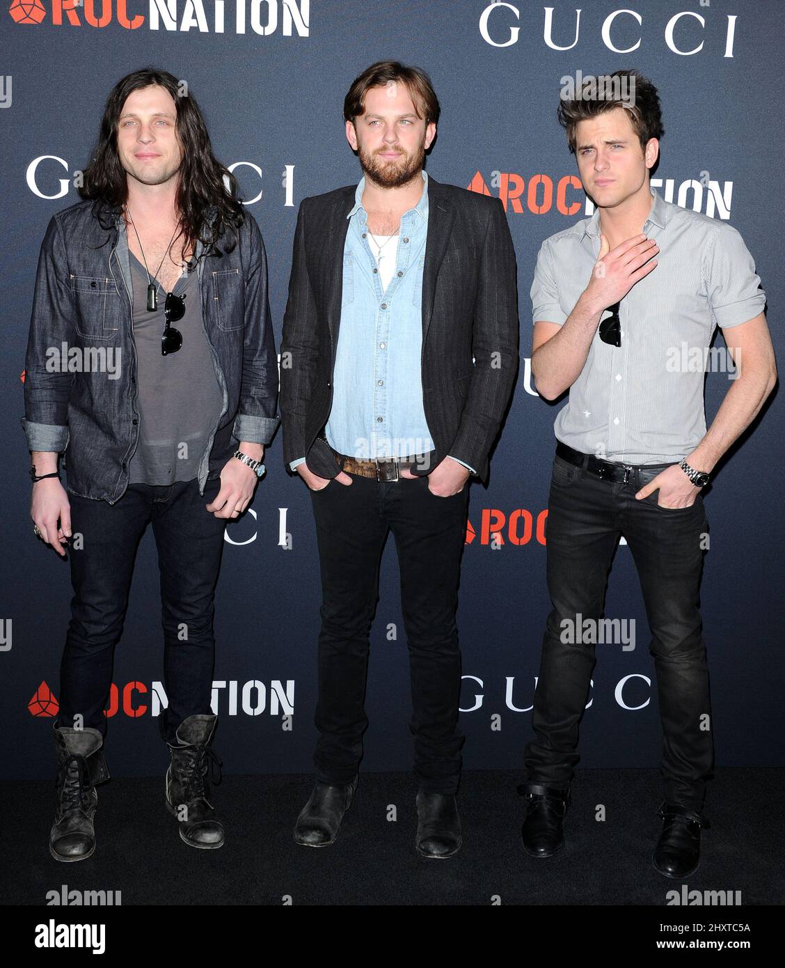 Kings of Leon at the Gucci and RocNation Pre-Grammy Brunch held at the ...