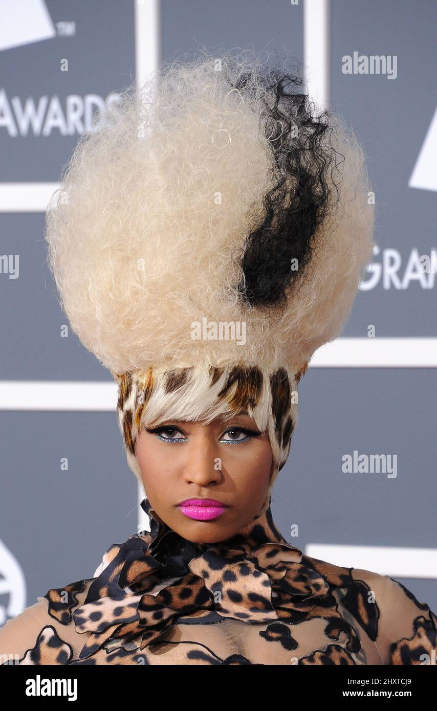 Nicki Minaj arriving at the 53rd Annual Grammy Awards held at the ...