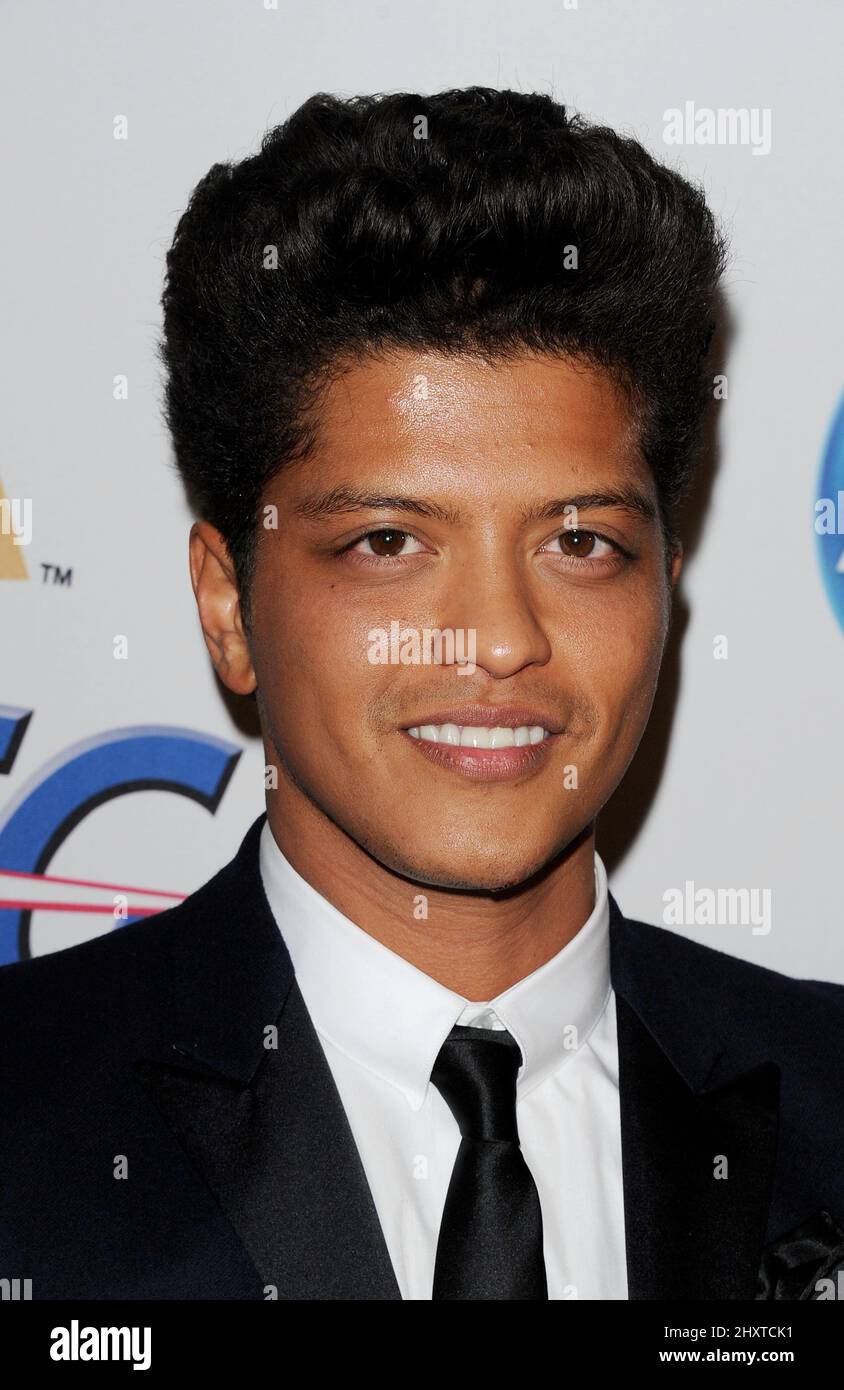 Bruno Mars arrives at the Pre-Grammy Gala & Salute to Industry Icons ...
