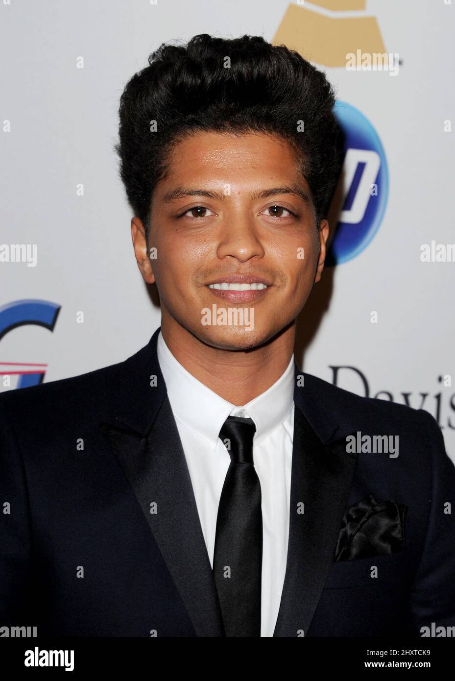 Bruno Mars arrives at the Pre-Grammy Gala & Salute to Industry Icons ...