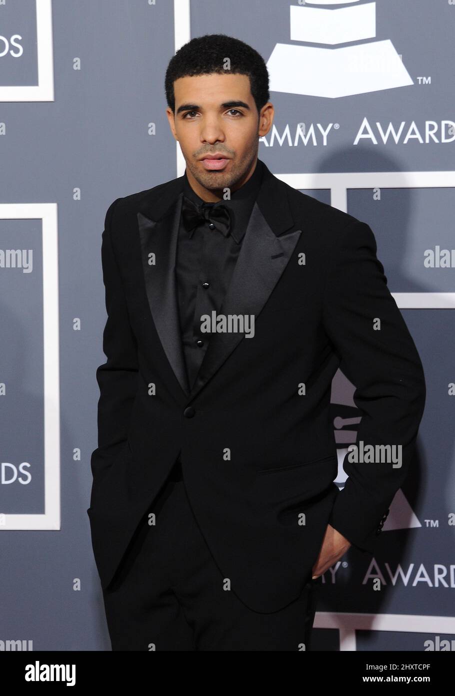 Drake arriving at the 53rd Annual Grammy Awards held at the Staples ...
