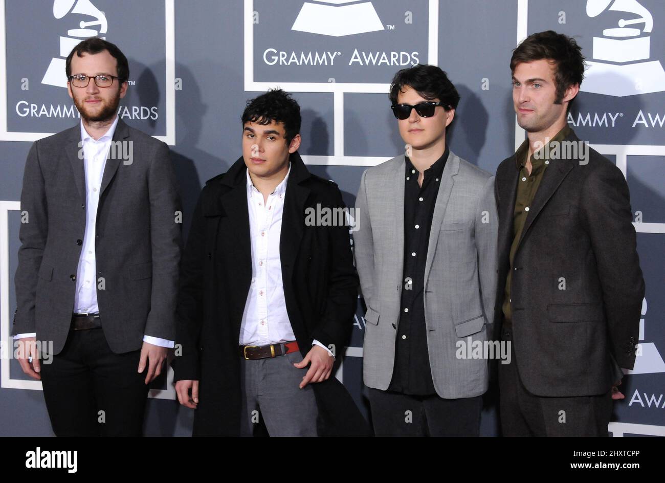 Vampire Weekend arriving at the 53rd Annual Grammy Awards held at the ...