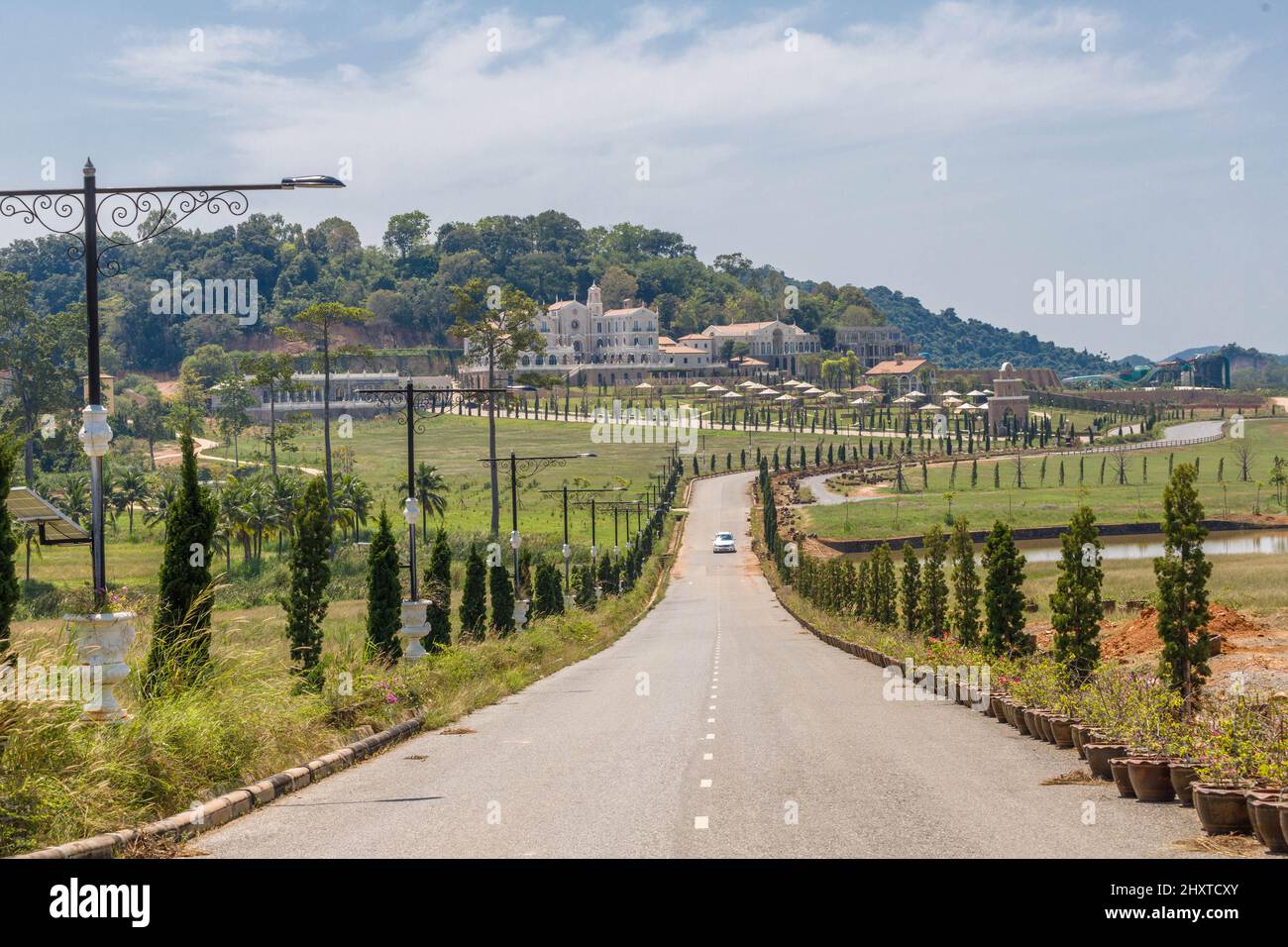 Photo of a road in nature to Castello Di Bellagio restaurant in Pattaya ...