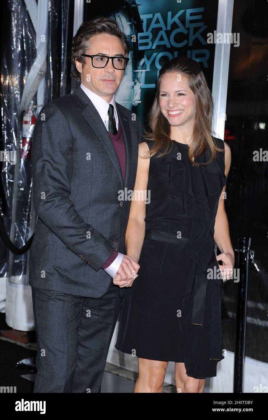 Susan Downey and Robert Downey Jr. attending the premiere of "Unknown ...