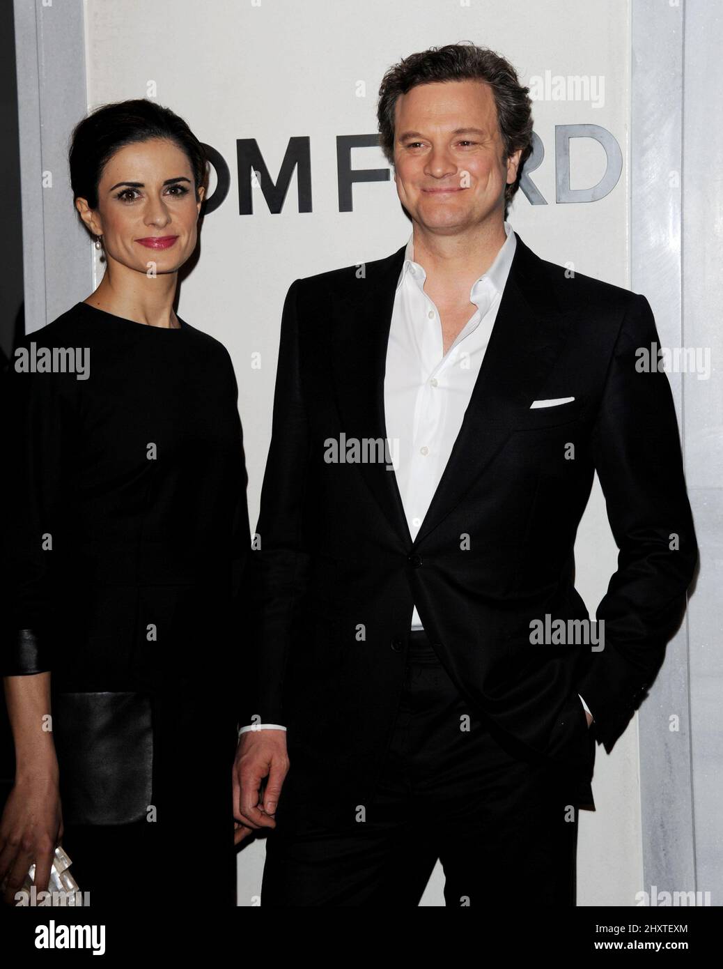 Colin Firth and wife Livia Giuggioli at the Tom Ford Beverly Hills ...