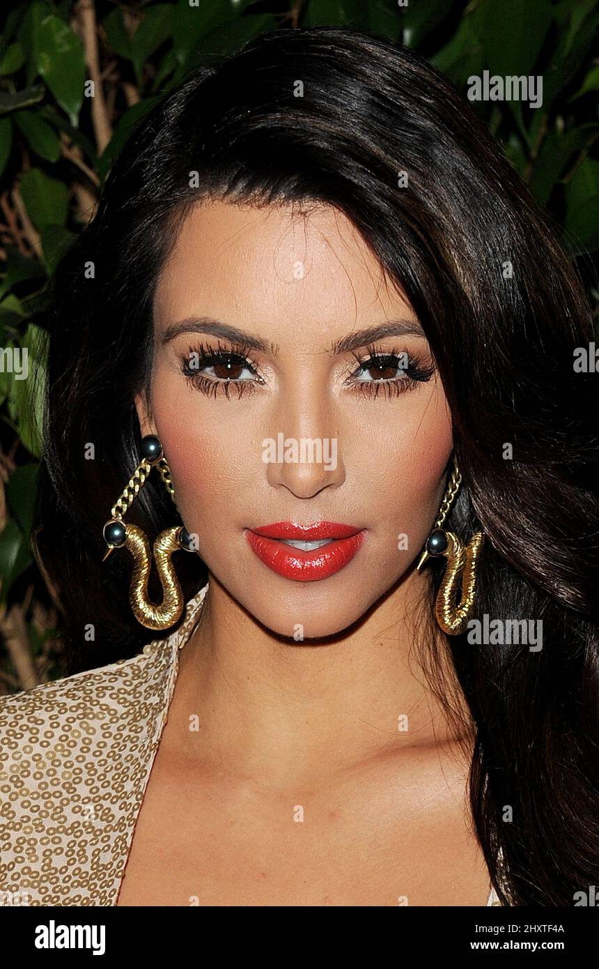 Kim Kardashian at the QVC Red Carpet Style Party at the Four Seasons ...
