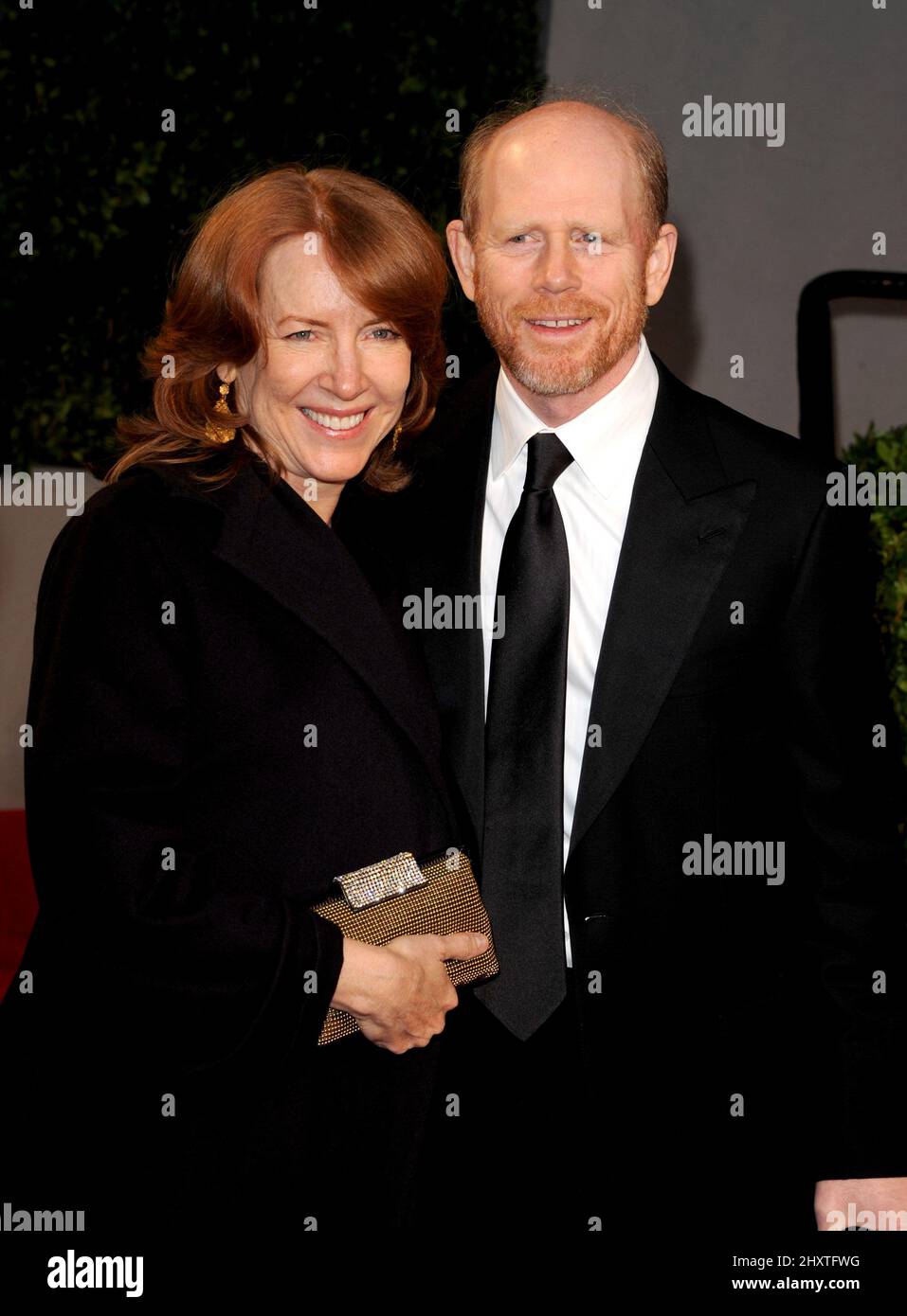 Ron Howard and wife attending the 2011 Vanity Fair Oscar Party hosted ...