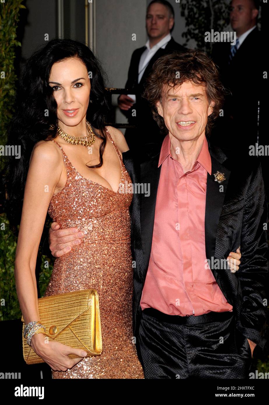 L'Wren Scott and Mick Jagger attending the 2011 Vanity Fair Oscar Party ...