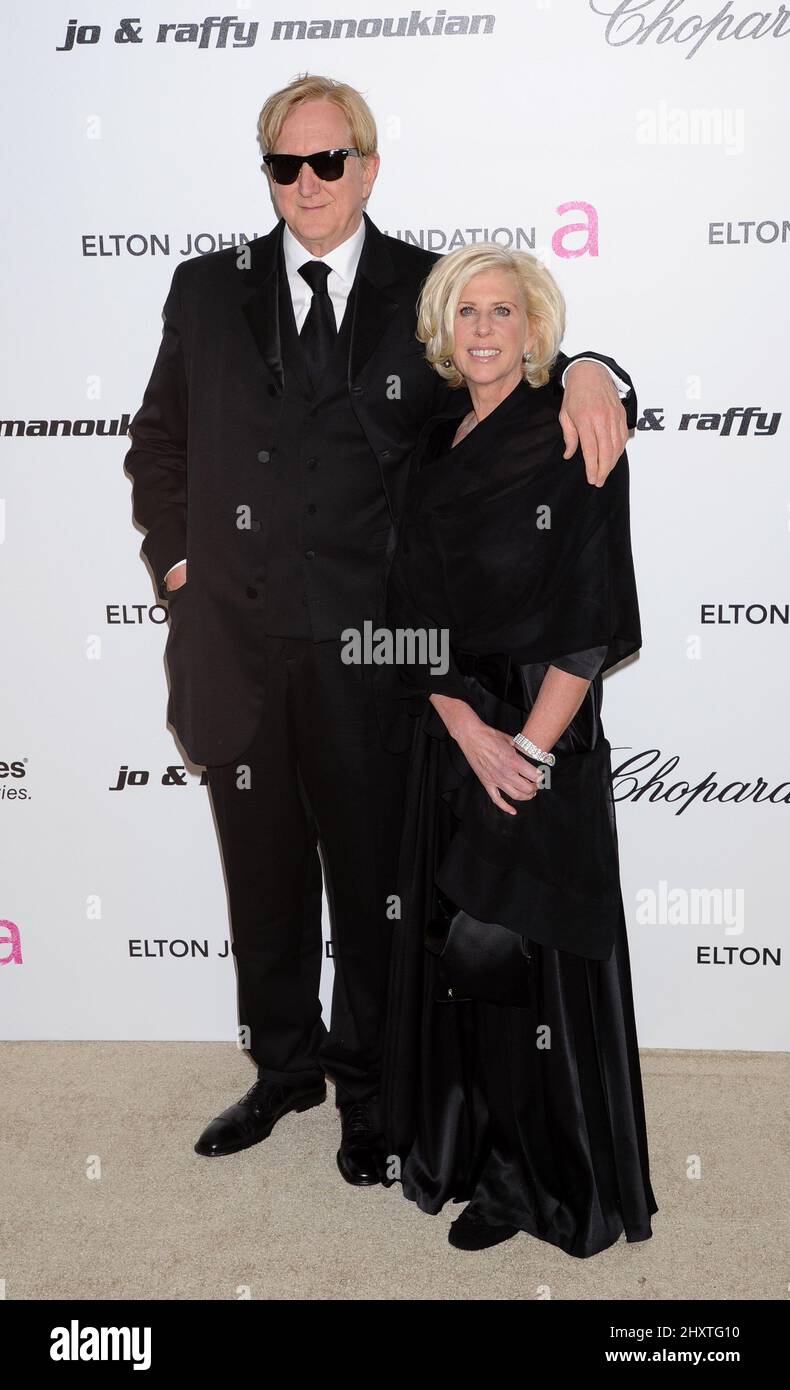 T-Bone Burnett and Callie Khouri during the 19th Annual Elton John Aids ...