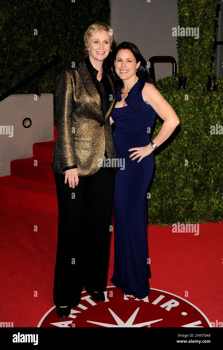 Jane Lynch and Lara Embry during the 2011 Vanity Fair Oscar Party ...