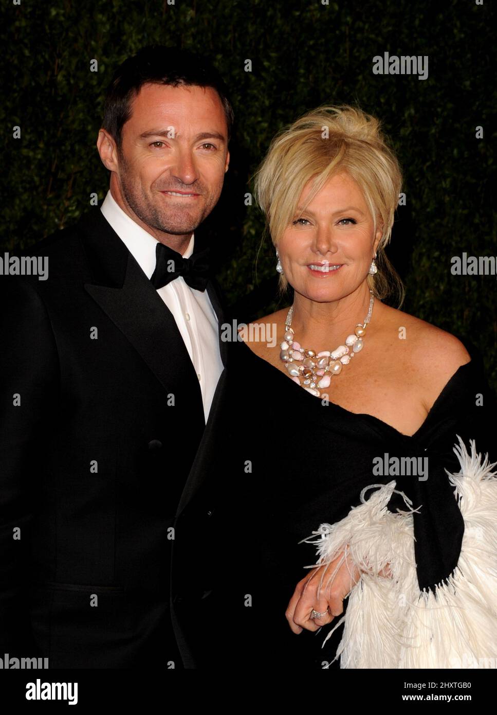 Hugh Jackman and Deborra-Lee Furness attending the 2011 Vanity Fair ...