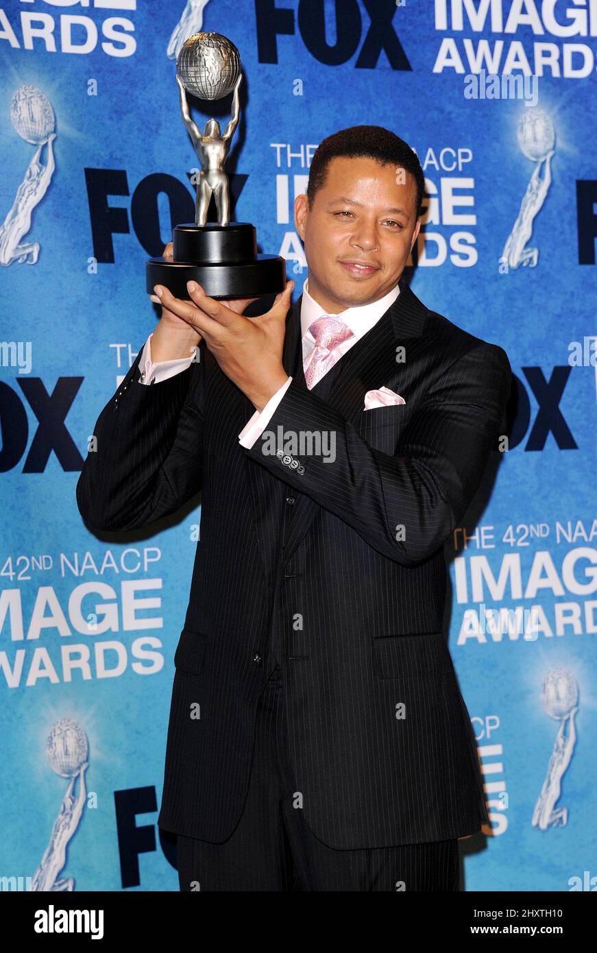 Terrance Howard in the press room at The 42nd NAACP Image Awards at the ...