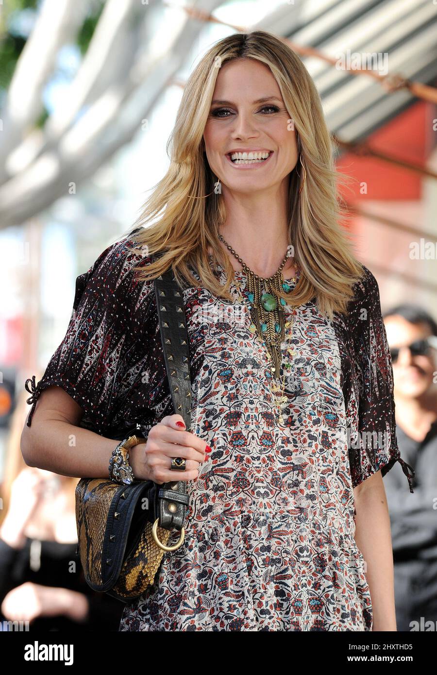 Heidi klum seen filming her show hi-res stock photography and images ...