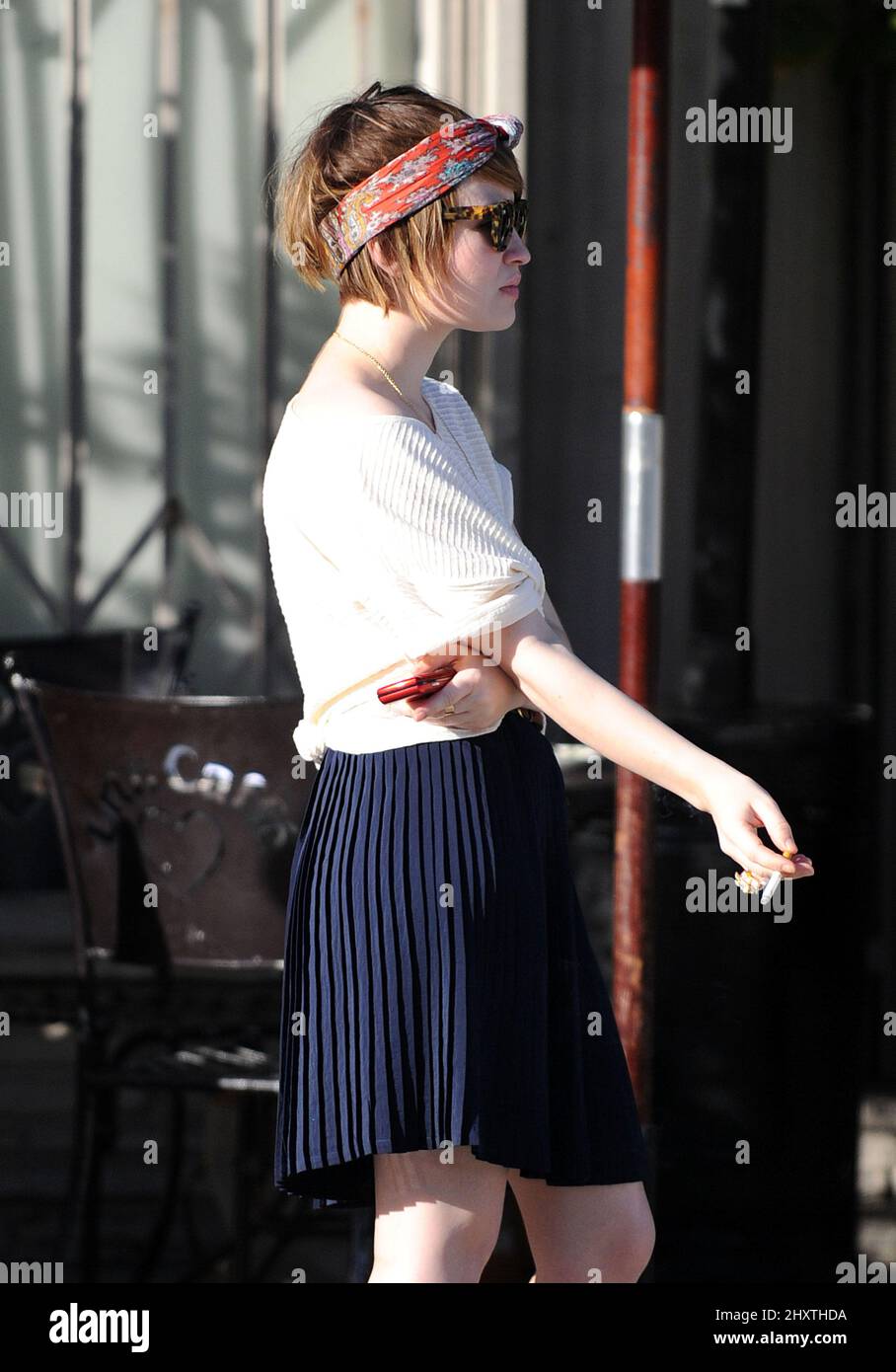 Emily Browning Smoking