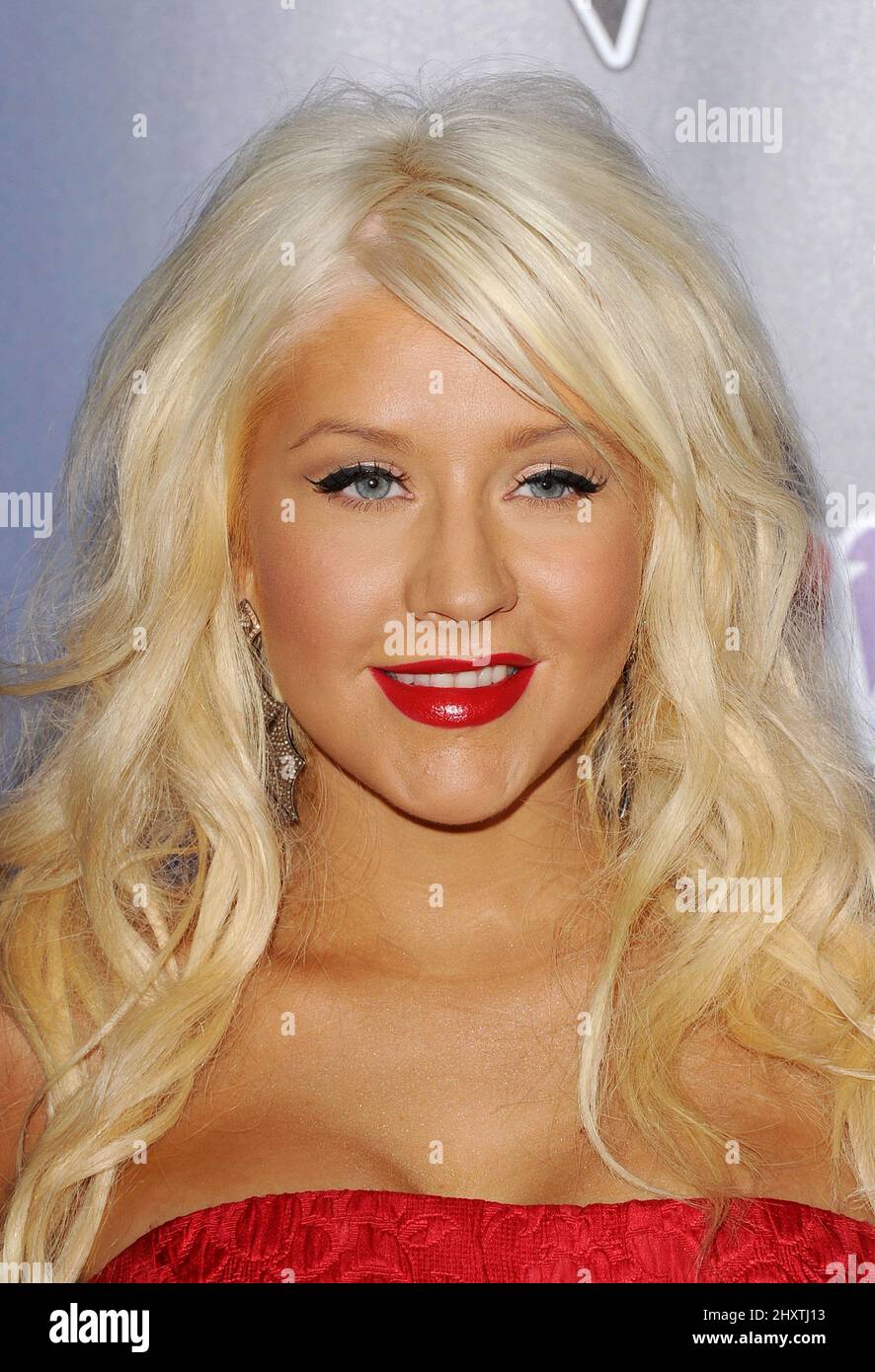 Christina Aguilera at the press junket for "The Voice" at the LA Center ...