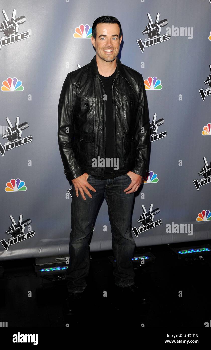 Carson Daly at the press junket for "The Voice" at the LA Center ...