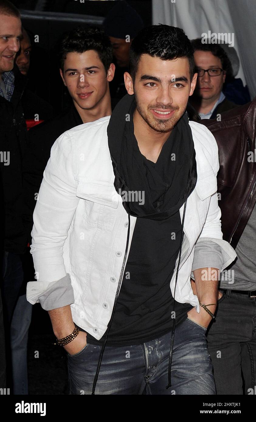 Joe Jonas arriving for the 'Concert for Hope' held at Gibson ...