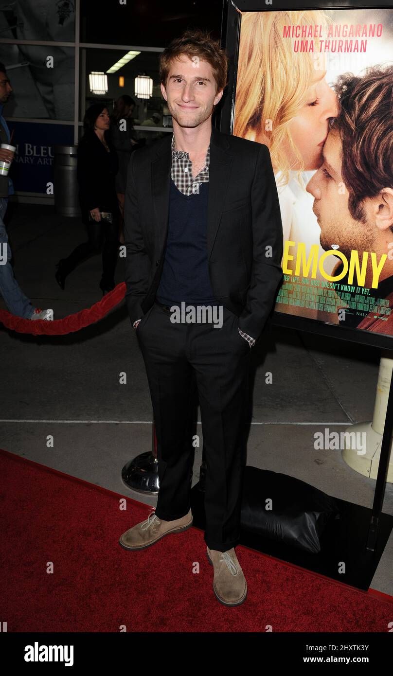 Max Winkler during the 'Ceremony' Premiere, Los Angeles, California ...