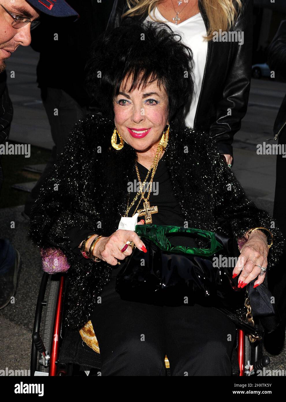 Elizabeth Taylor eats out at BOA Restaurant in Beverly Hills, USA Stock ...