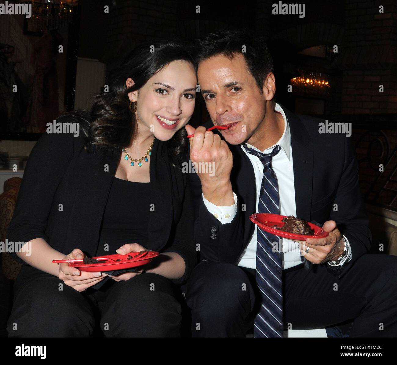 Eden Riegel, Christian LeBlanc during "The Young and The Restless" 38th ...