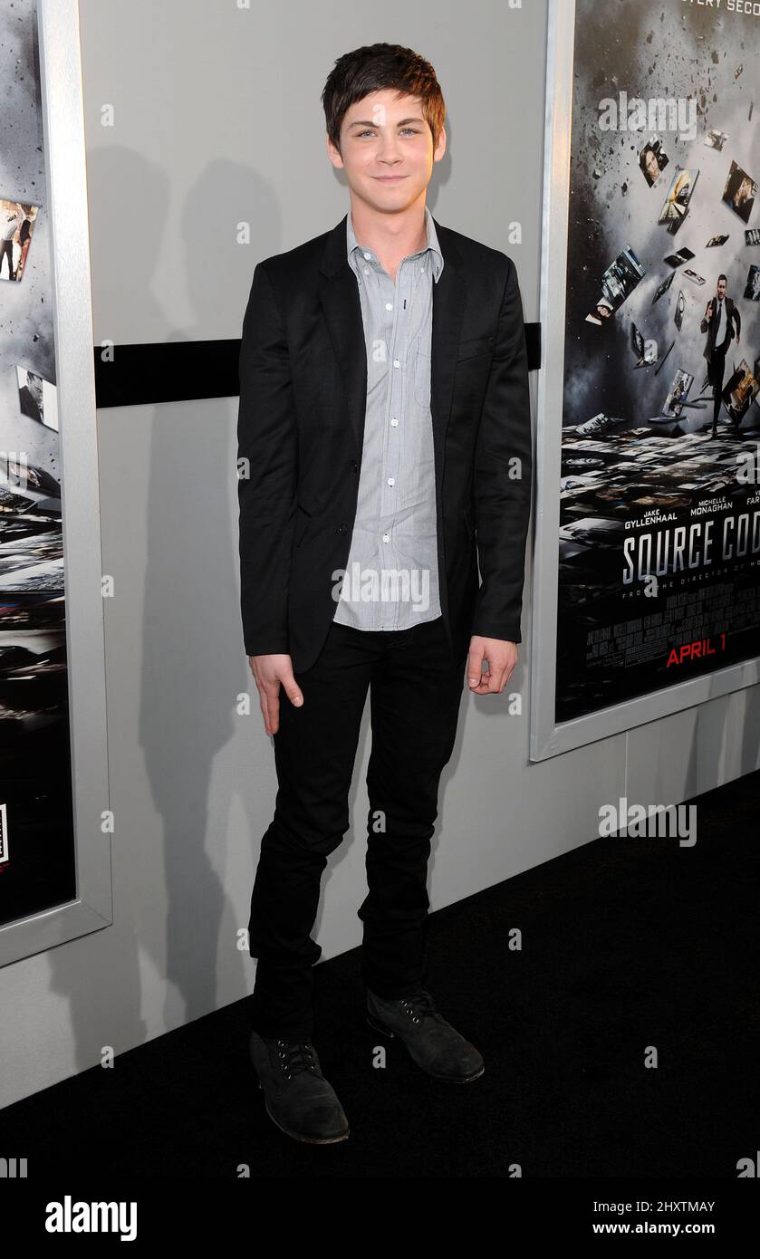 Logan Lerman during the "Source Code" Los Angeles Premiere held at the ...