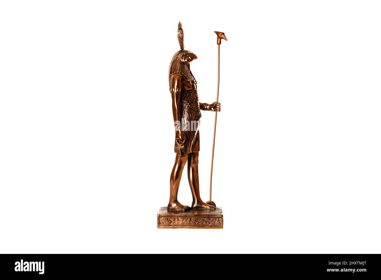 statue of the god Ra isolated on a white background. High quality photo ...