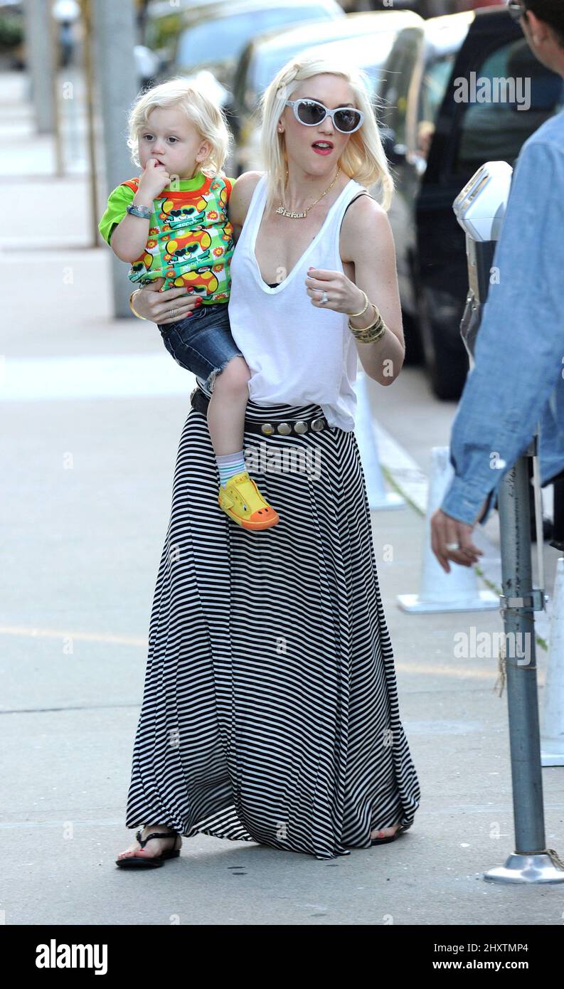 Gwen Stefani and son Zuma Rossdale seen out and about in Los Angeles ...