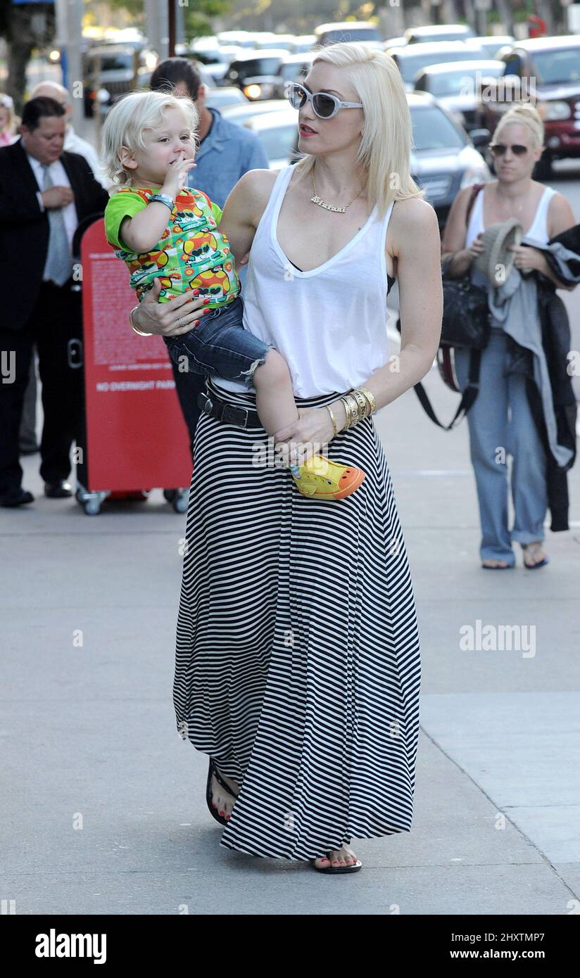 Gwen Stefani and son Zuma Rossdale seen out and about in Los Angeles ...