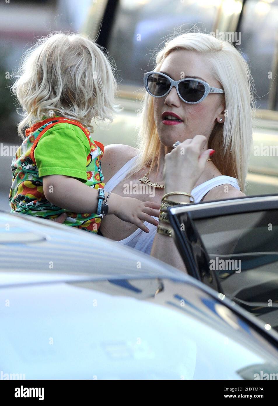 Gwen Stefani and son Zuma Rossdale seen out and about in Los Angeles ...