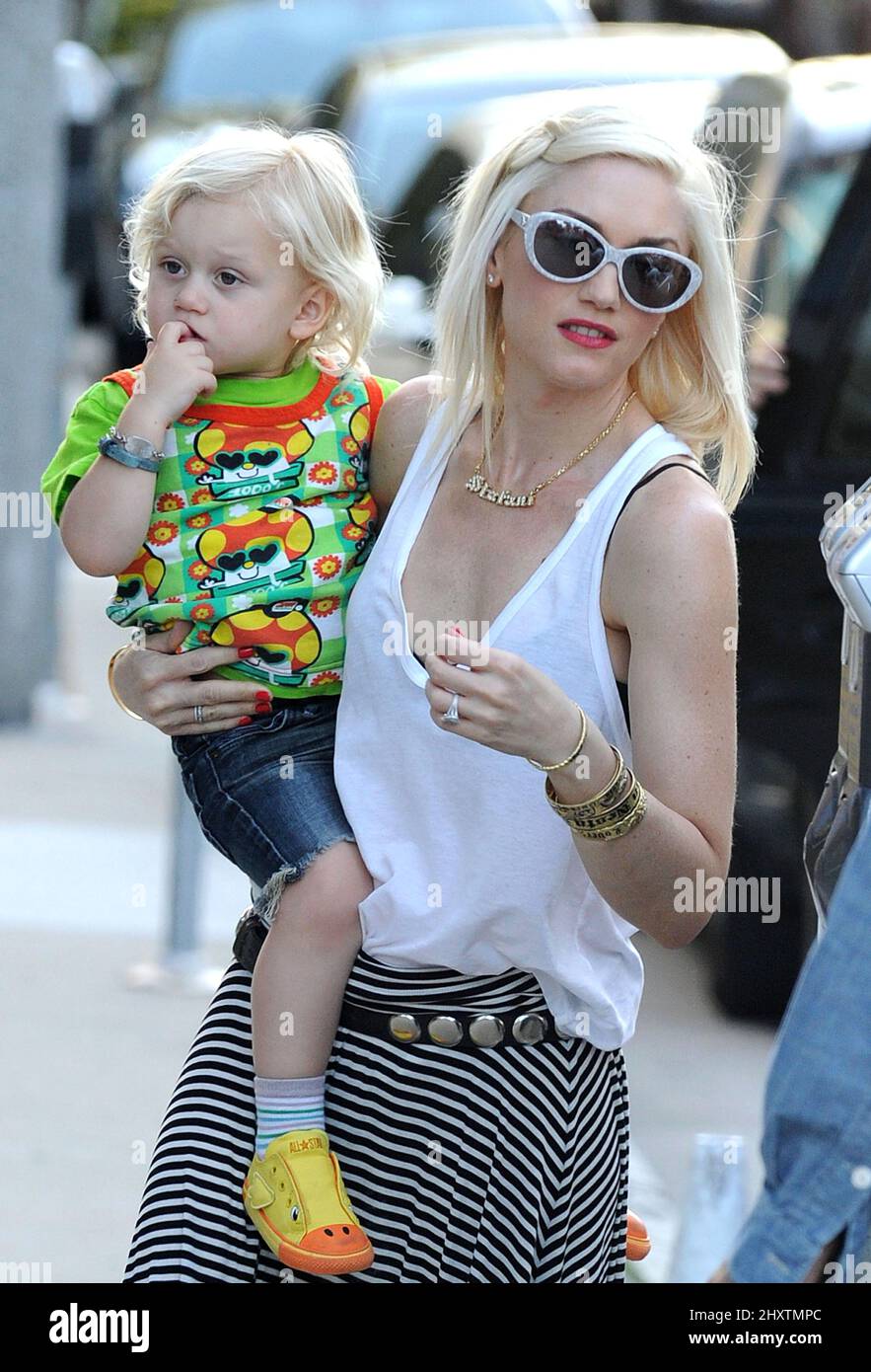Gwen Stefani and son Zuma Rossdale seen out and about in Los Angeles ...