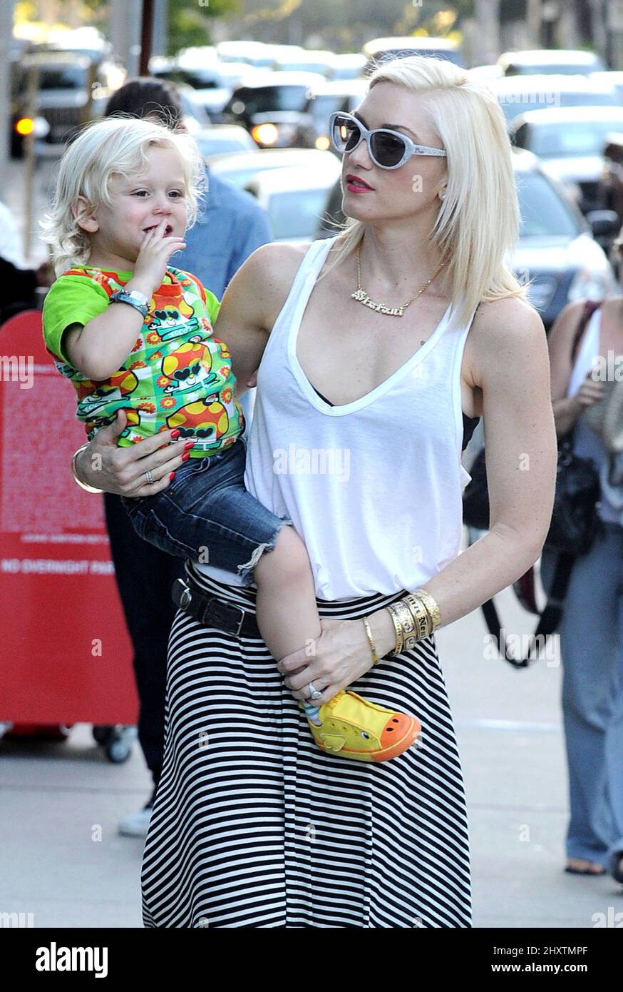 Gwen Stefani and son Zuma Rossdale seen out and about in Los Angeles ...