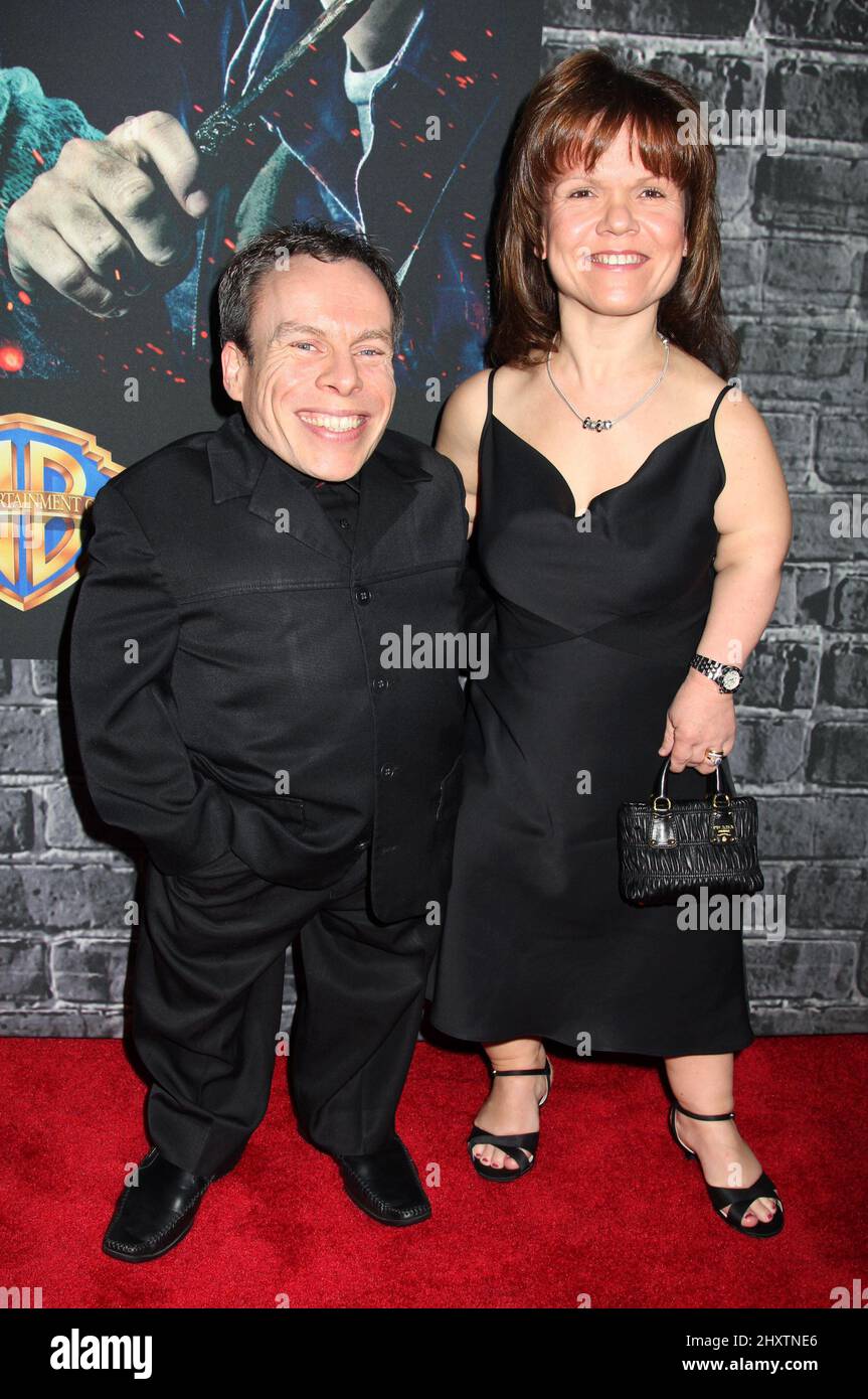 Warwick Davis and Sam Davis attending Harry Potter: The Exhibition ...