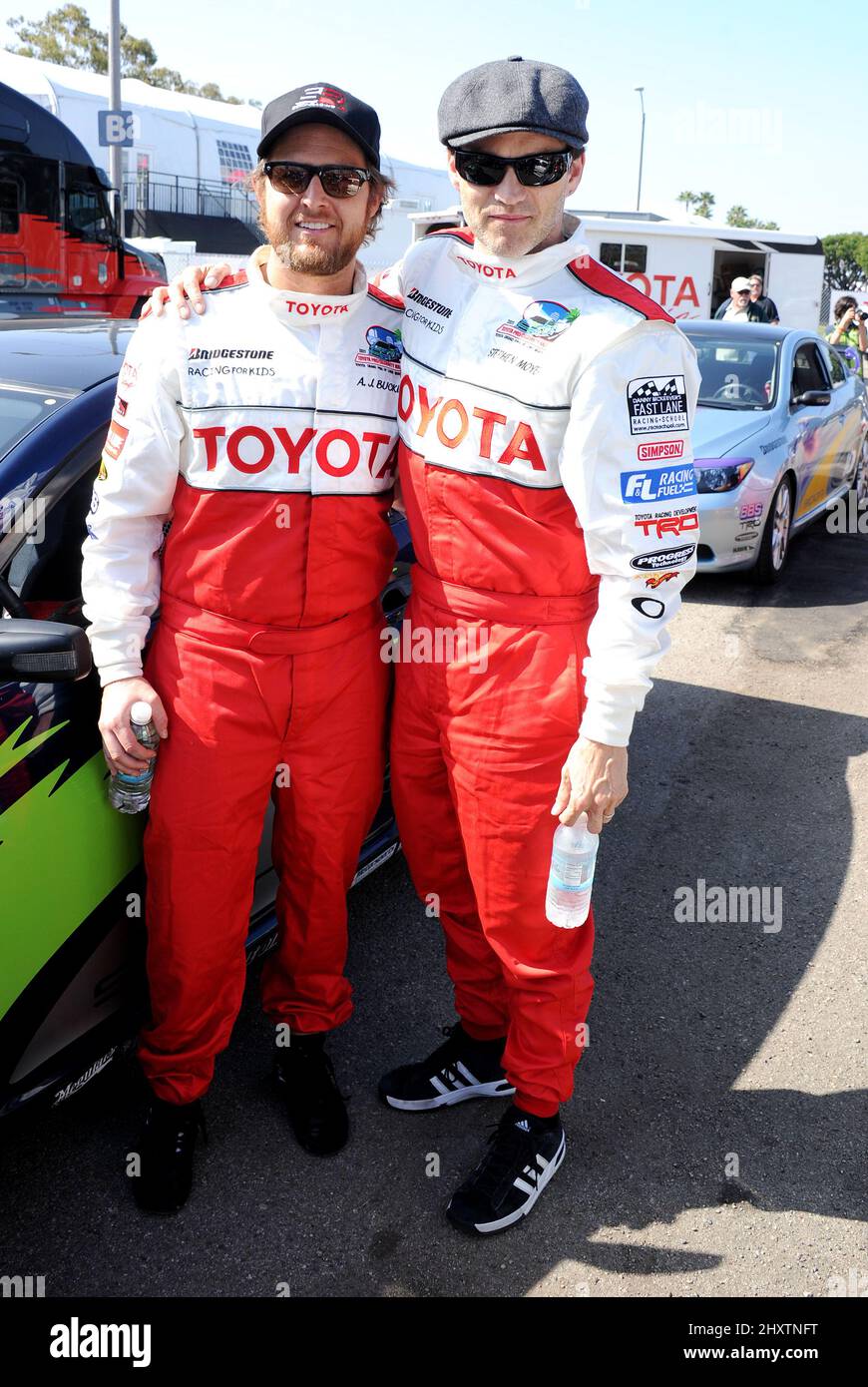 AJ Buckley and Stephen Moyer participates in the 35th Annual Toyota Pro ...