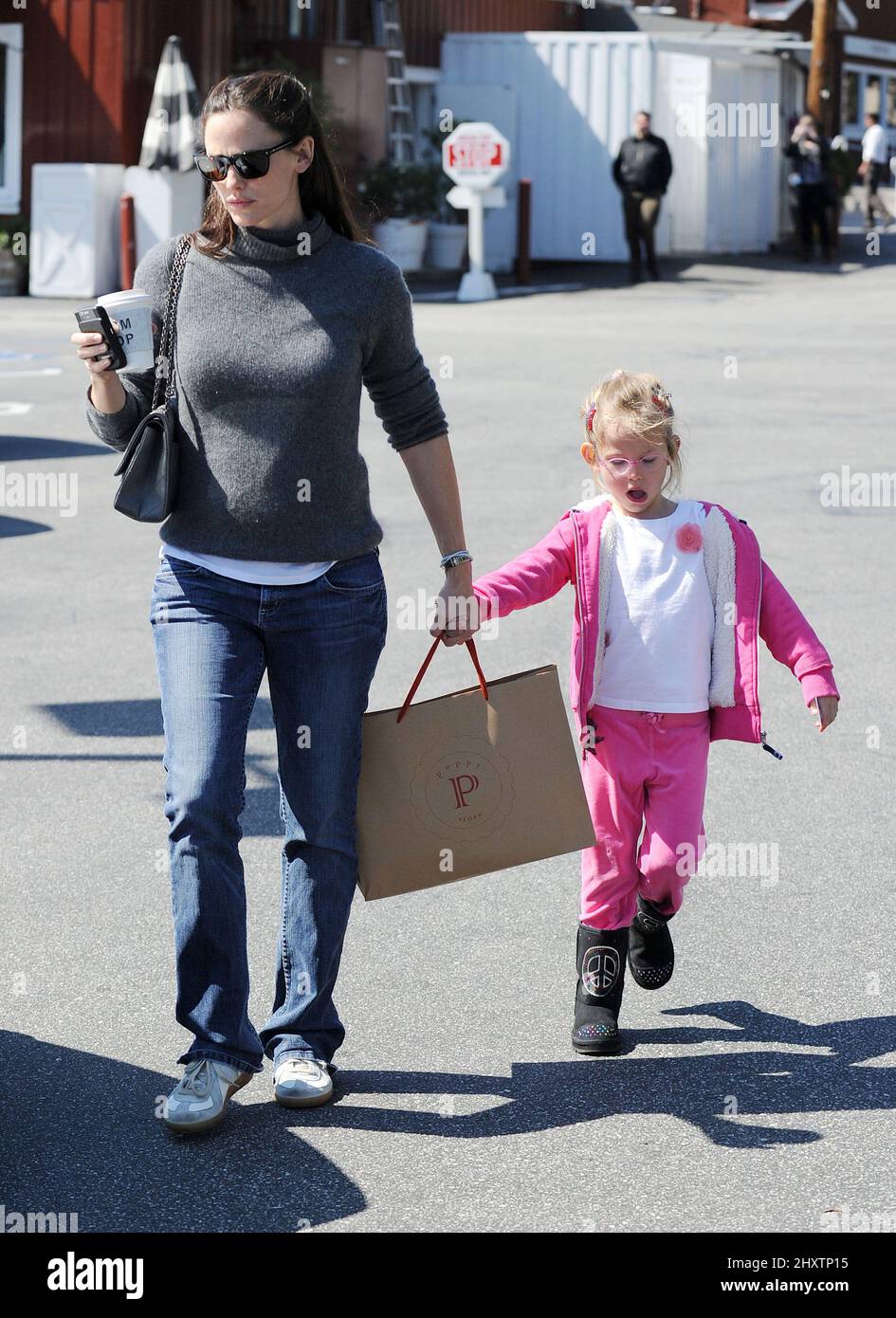 Jennifer Garner and her daughter Violet Anne Affleck are seen out and ...