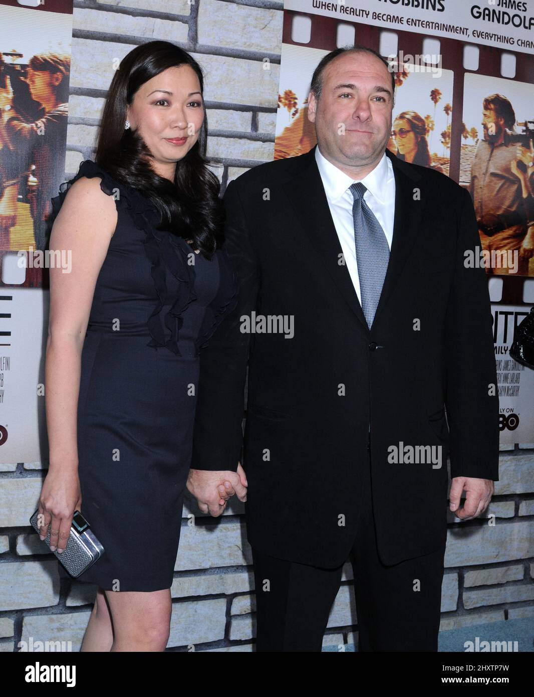 James Gandolfini and Deborah Lin attending HBO Presents "Cinema Verite ...