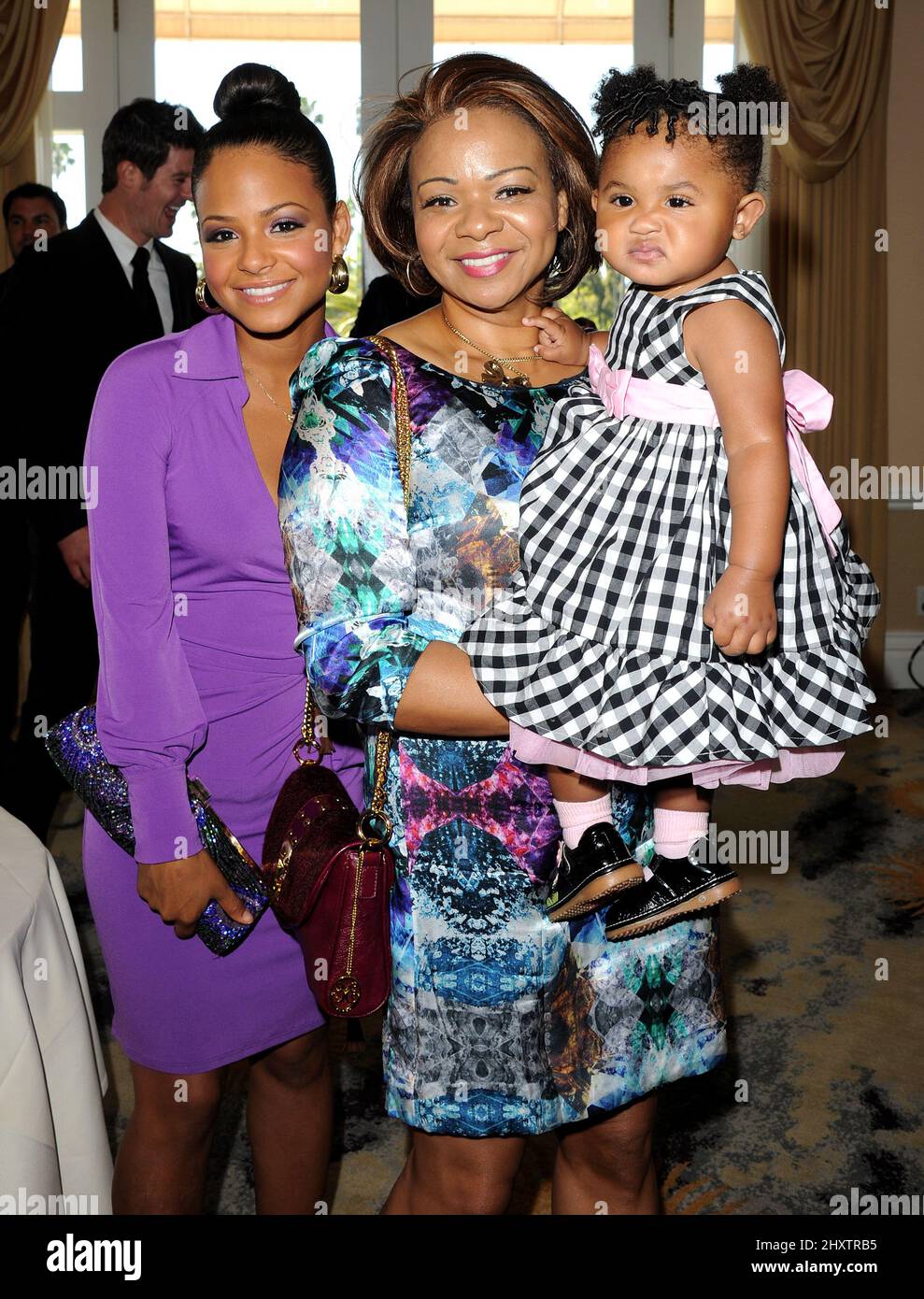 Christina Milian, her mother and her daughter Violet Madison Nash ...
