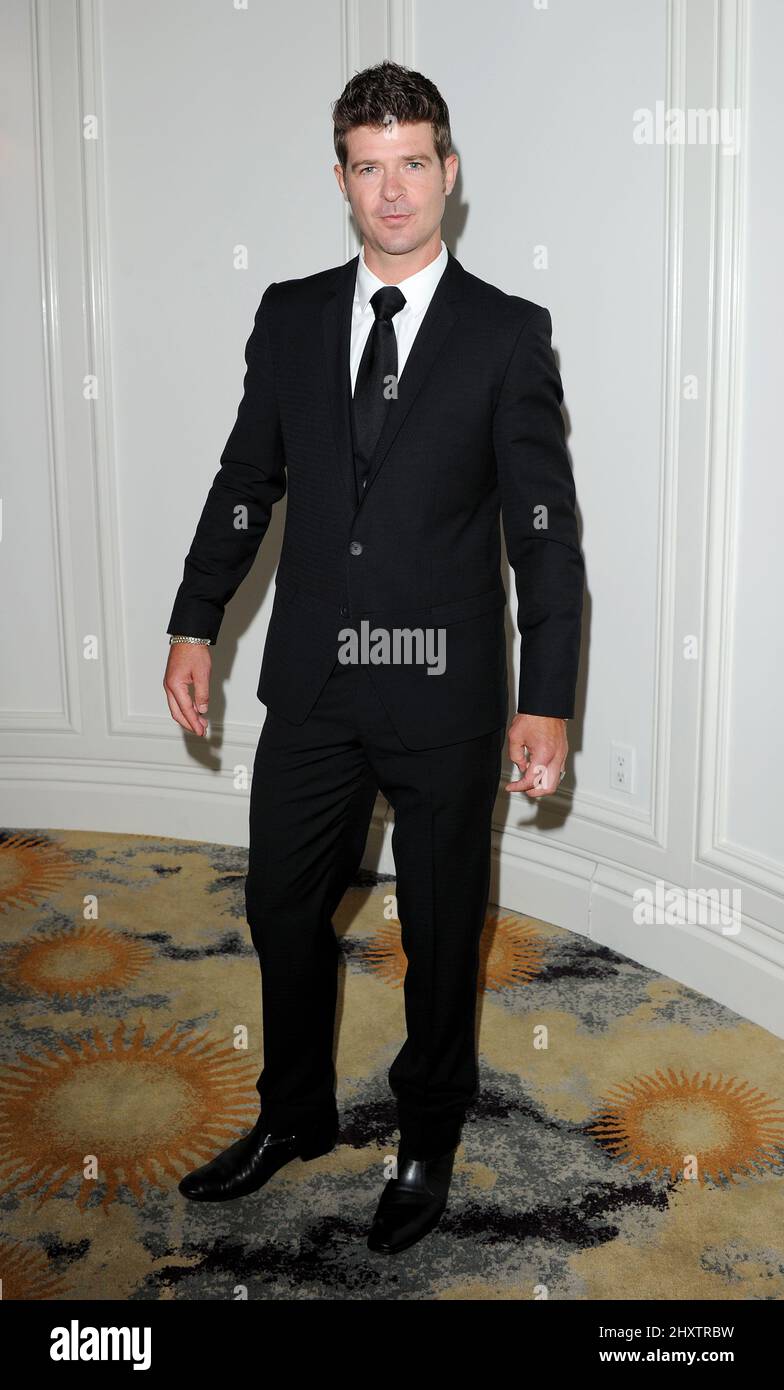 Robin Thicke attending the 31st Annual Silver Rose Gala & Auction held ...