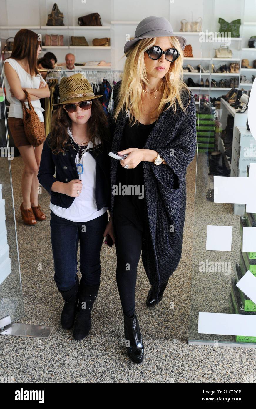 Rachel Zoe and niece are seen shopping at Kitson on Robertson Boulevard ...