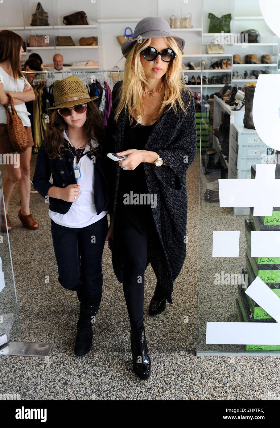 Rachel Zoe and niece are seen shopping at Kitson on Robertson Boulevard ...